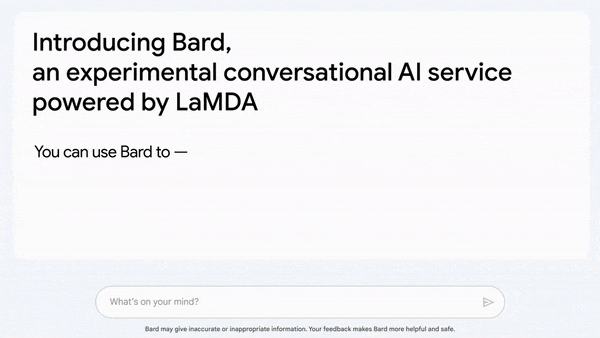 Google unveils Bard AI as its response to ChatGPT for conversational search