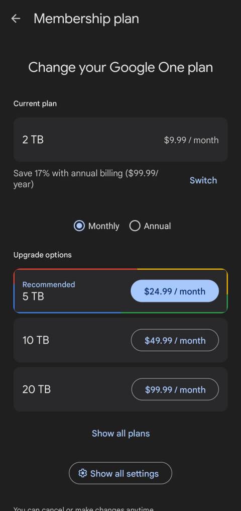 What is Google One?