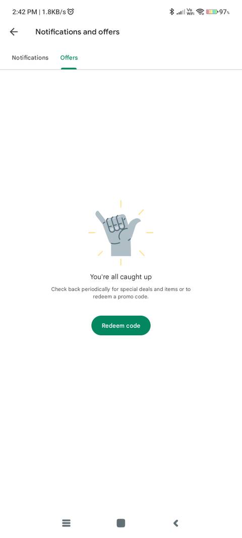 Play Store UI tweak gives top priority to notifications and offers