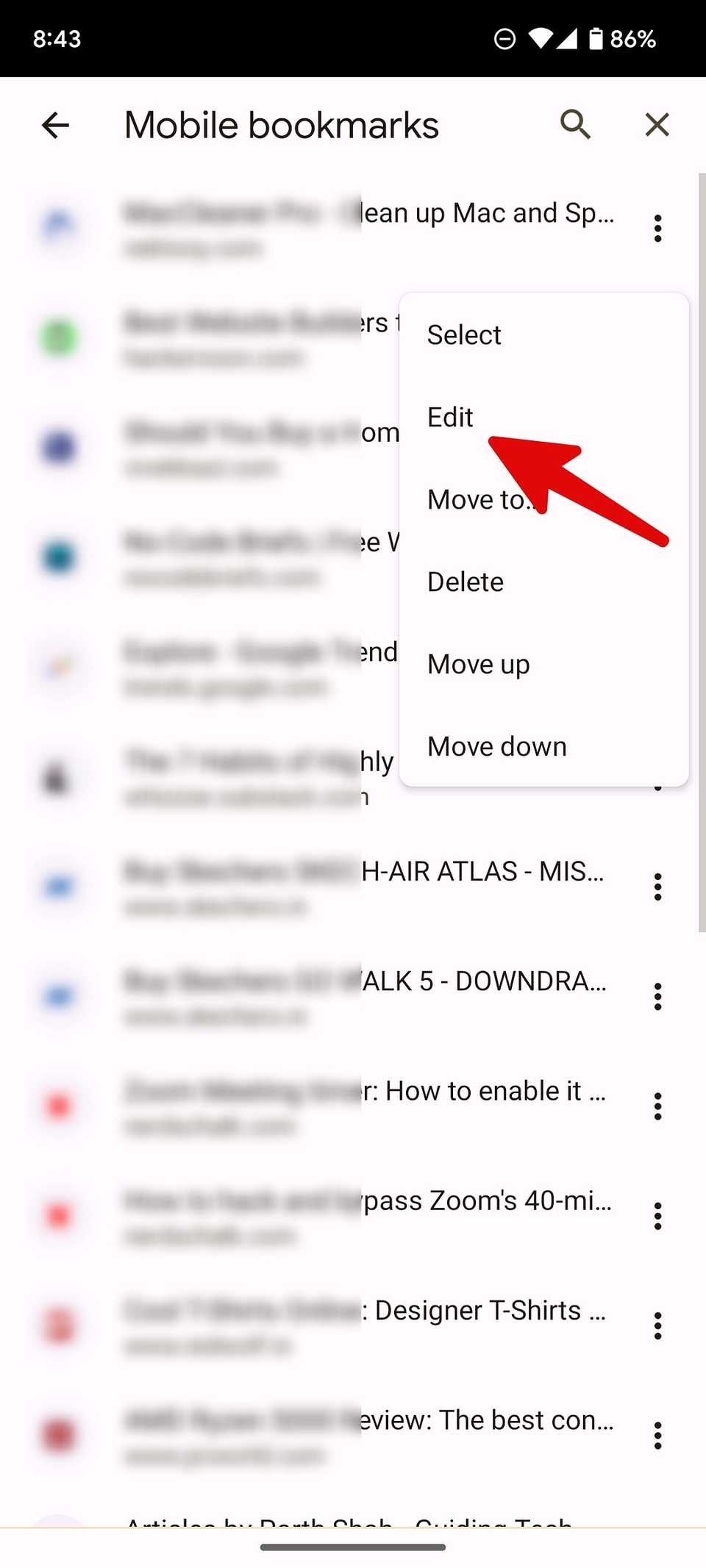 How to share and export bookmarks from Google Chrome