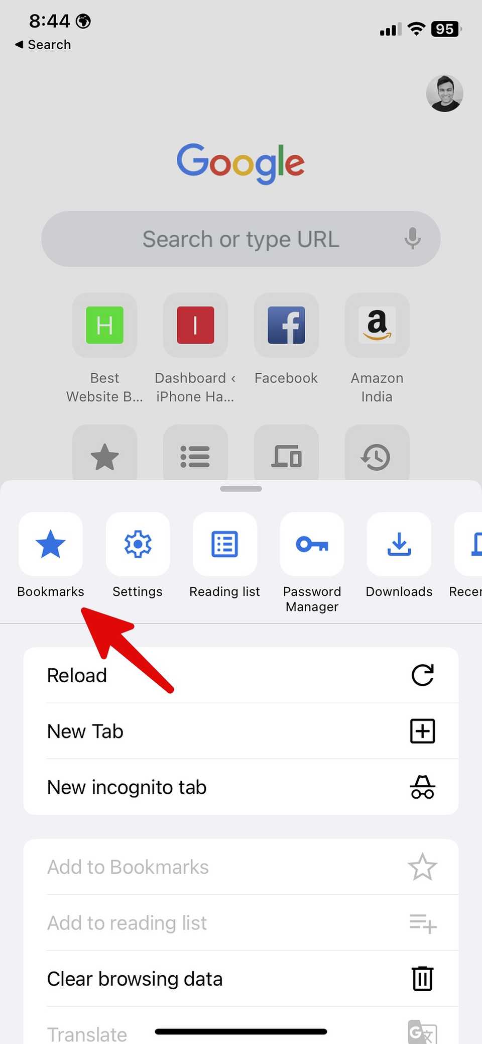 How to share and export bookmarks from Google Chrome