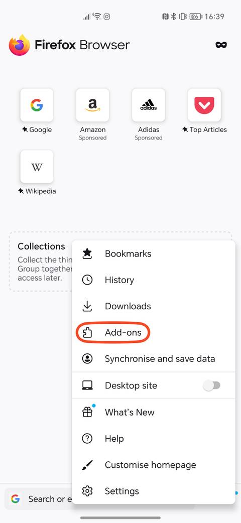 How to install any add-on extension in Firefox on Android