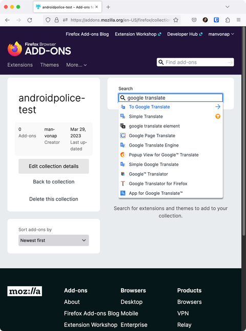 How to install any add-on extension in Firefox on Android