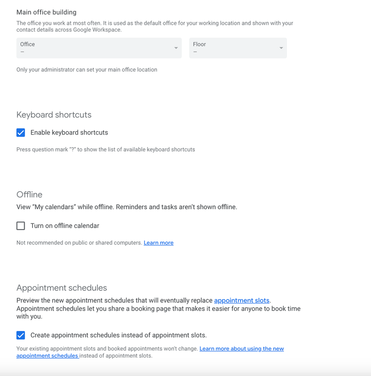 Google Calendar: How to create an appointment calendar