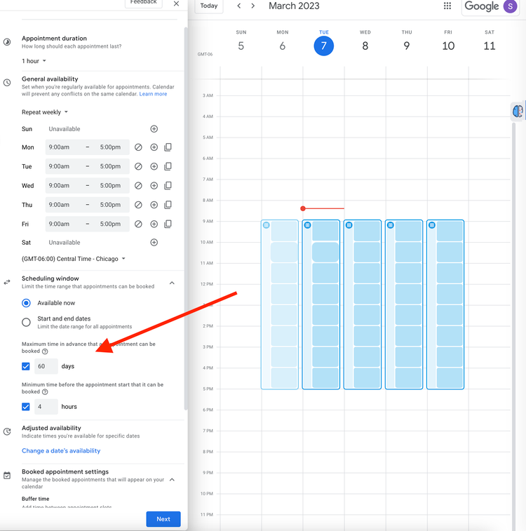 Google Calendar: How to create an appointment calendar