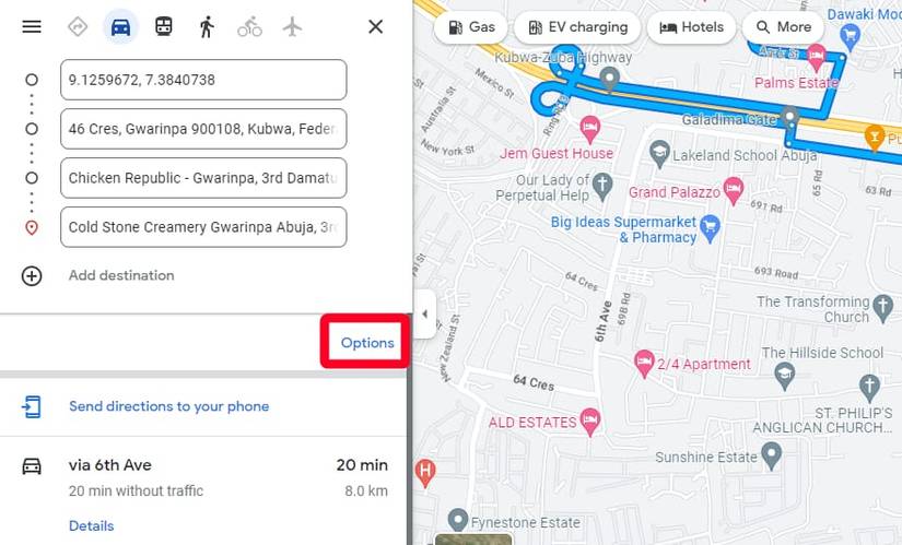 Google Maps: How to add multiple stops to your commute