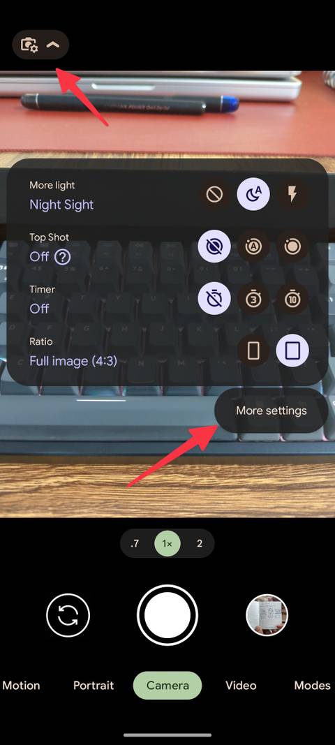 selfie camera settings