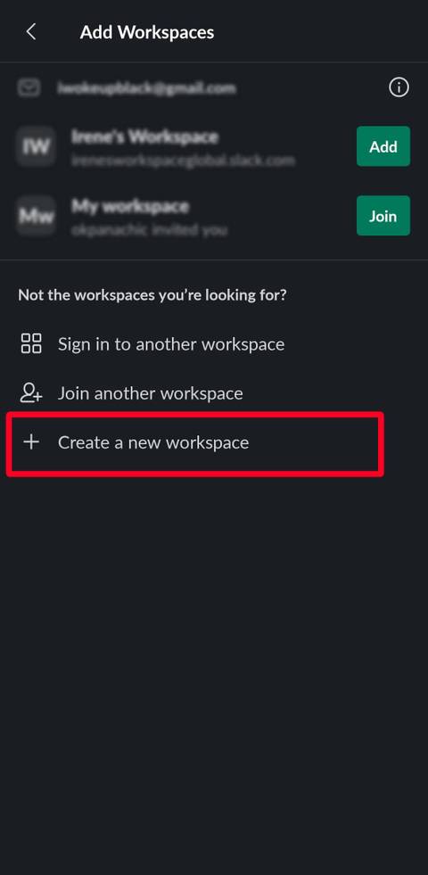 How to add or remove a Slack workspace