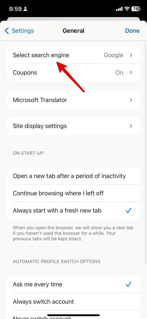 Microsoft Edge: How to change your default search engine