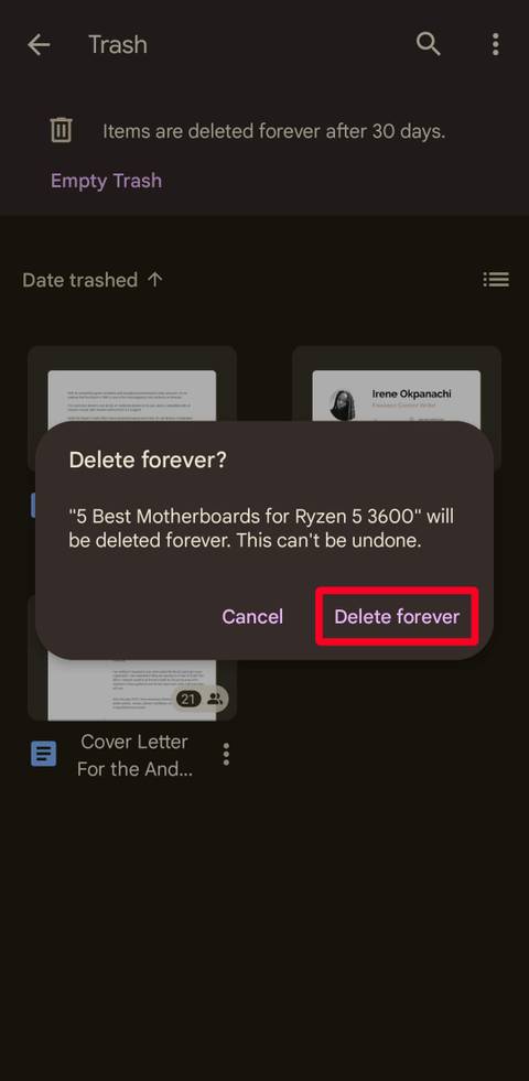 How to delete and restore files in Google Drive