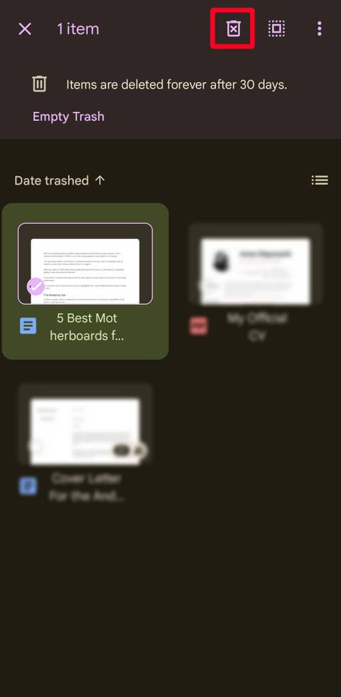 How to delete and restore files in Google Drive