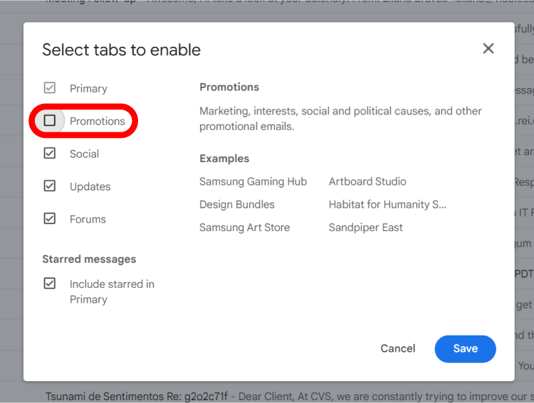 How to delete and stop all promotions in Gmail