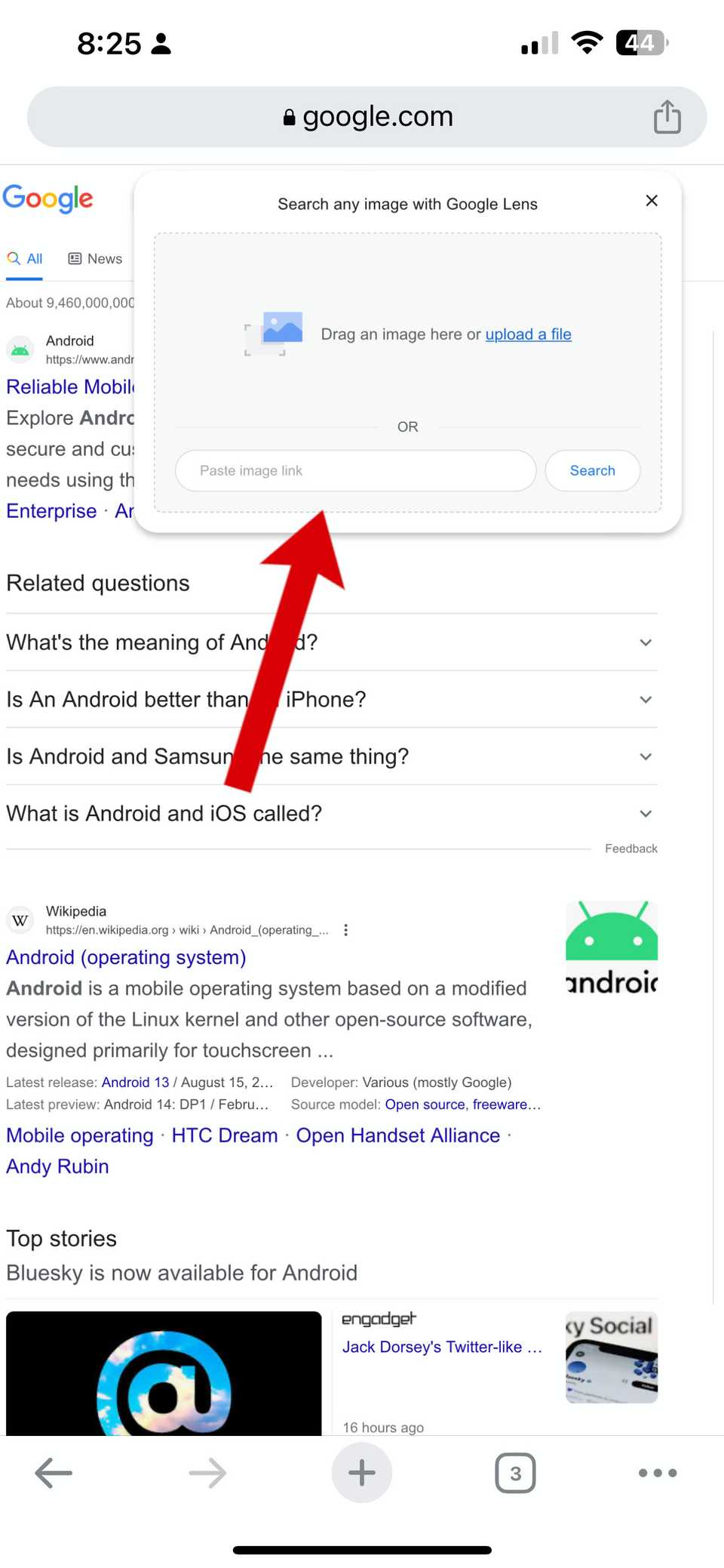 How to a reverse image search on Google