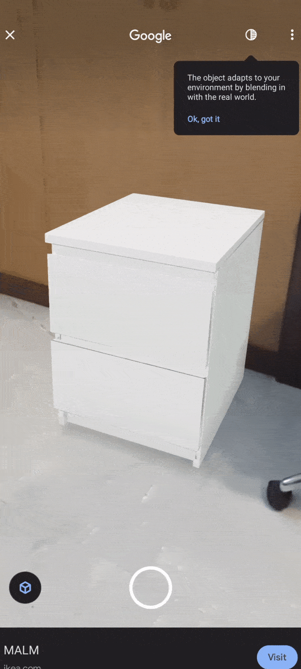 Google Search now turns your home into a virtual Ikea showroom