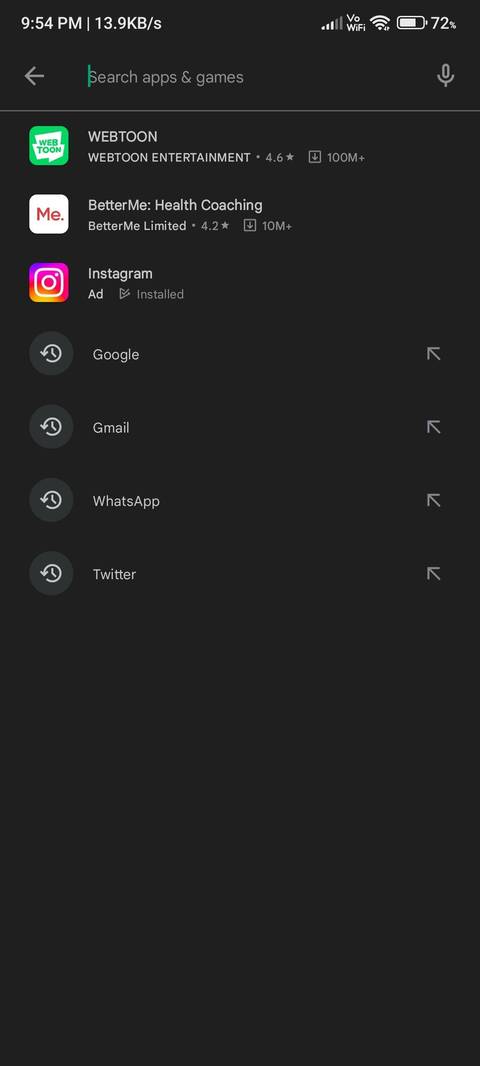 Google Play Store starts running full-on ads in search suggestions