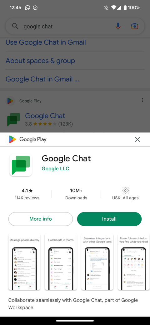Google Chrome web app installs get new Play Store-like design