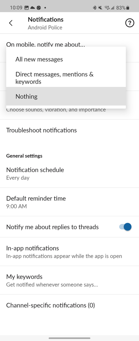 How to turn off Slack notifications
