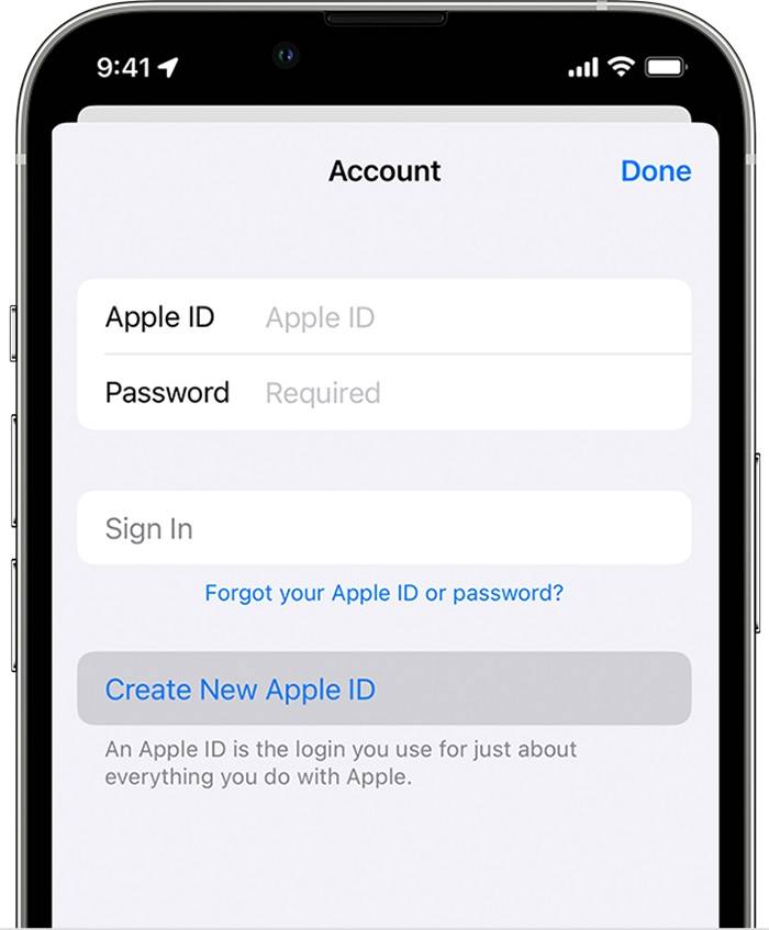 How to create an iCloud account