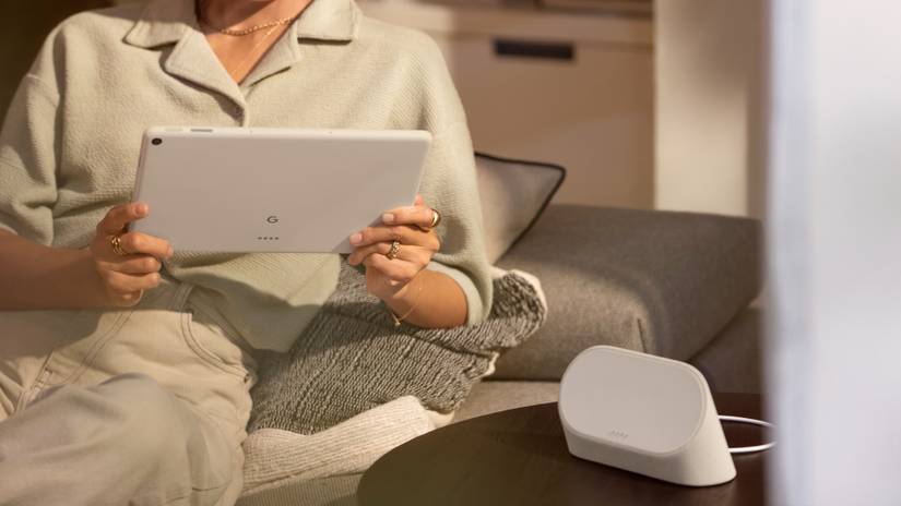 What does the Pixel Tablet base do?