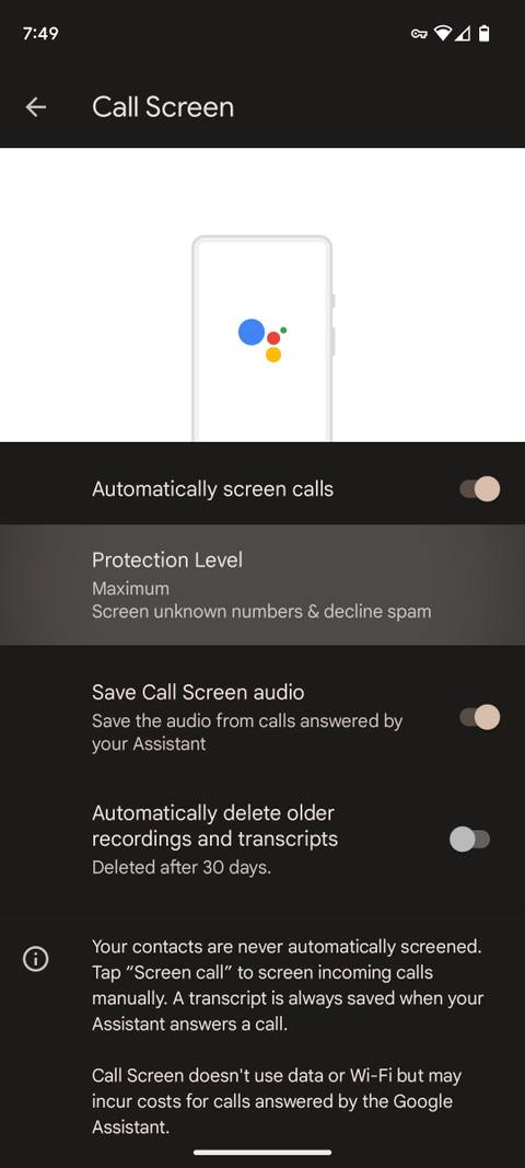 Google Pixel’s Call Screen gets a simpler Protection Level menu