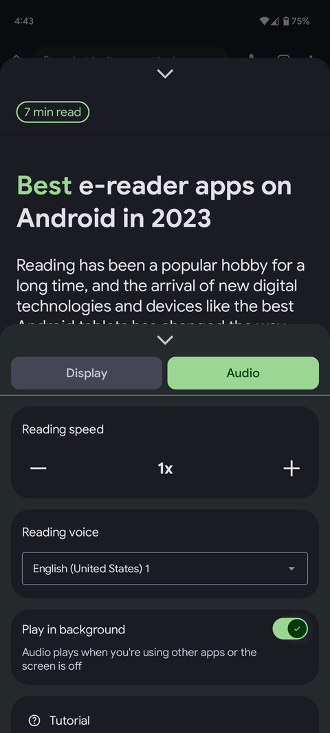 Android’s Reading mode now lets you convert any article into a mini podcast