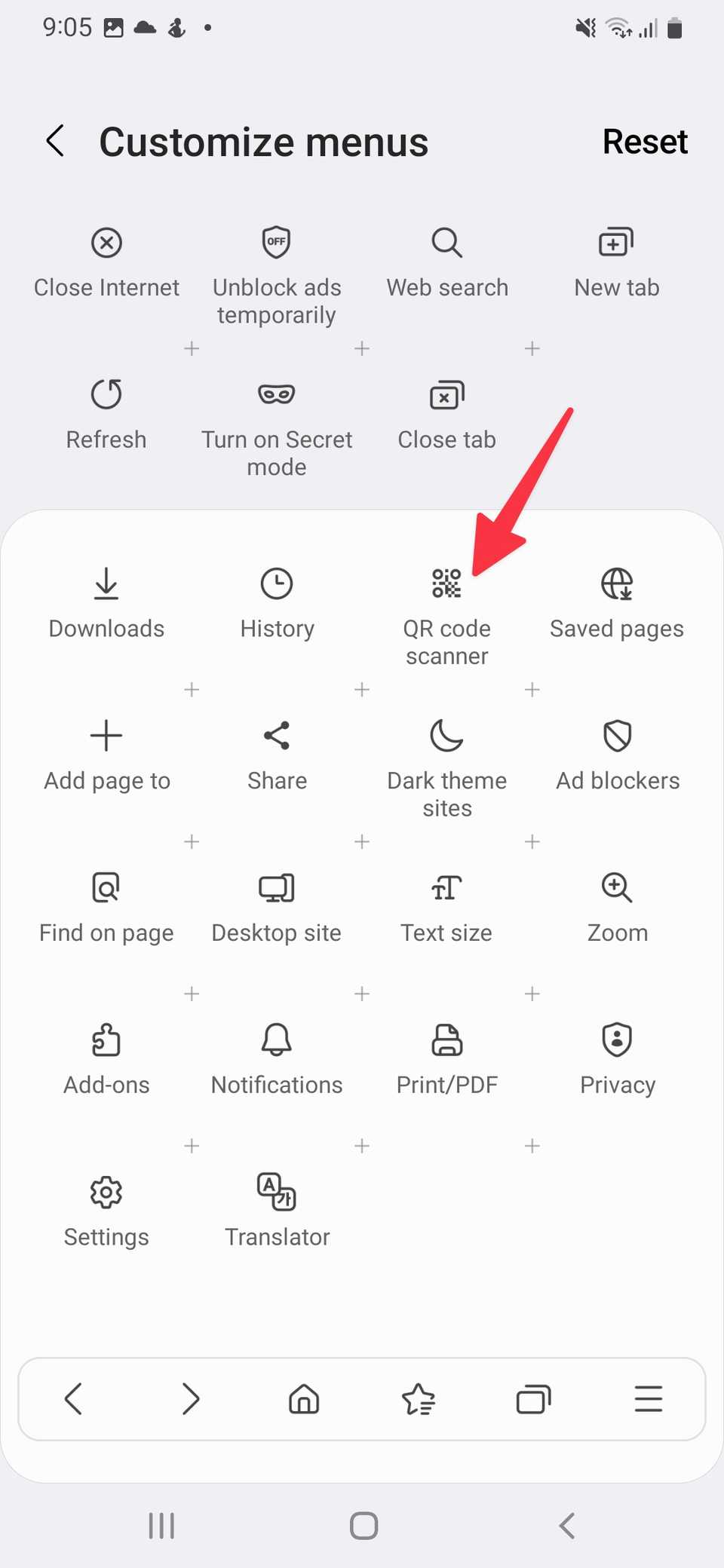 How to scan a QR code on a Samsung Galaxy phone