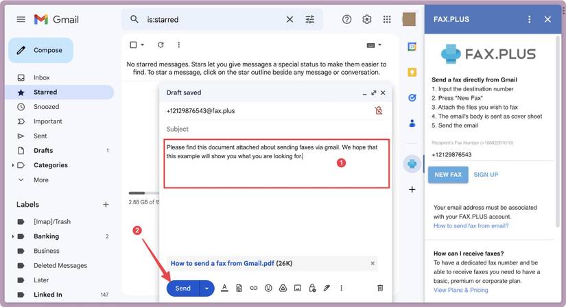 How to fax from Gmail