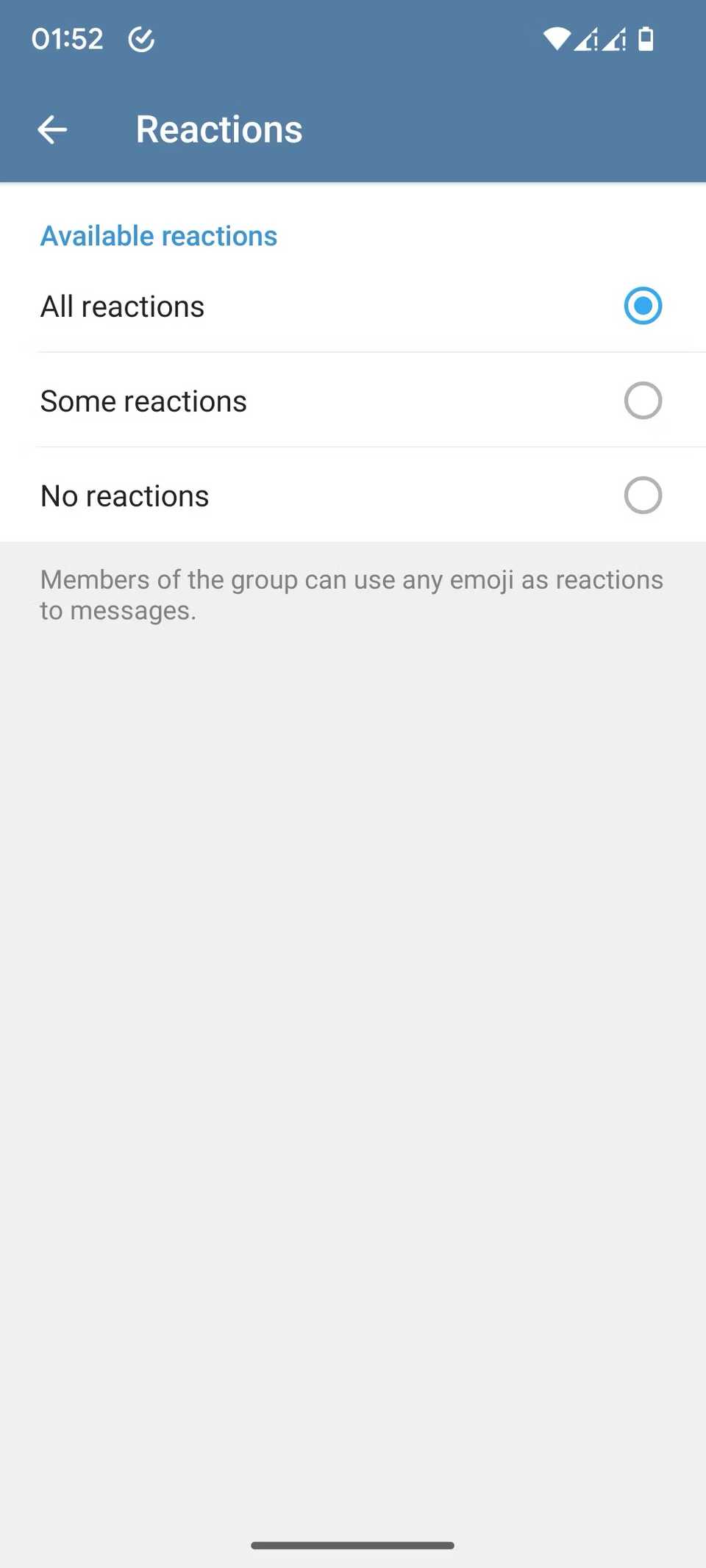 How to use Telegram reactions
