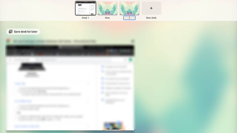 How to set up multiple desktops on Chrome OS