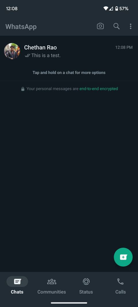WhatsApp’s bottom bar gets a wide beta release on Android