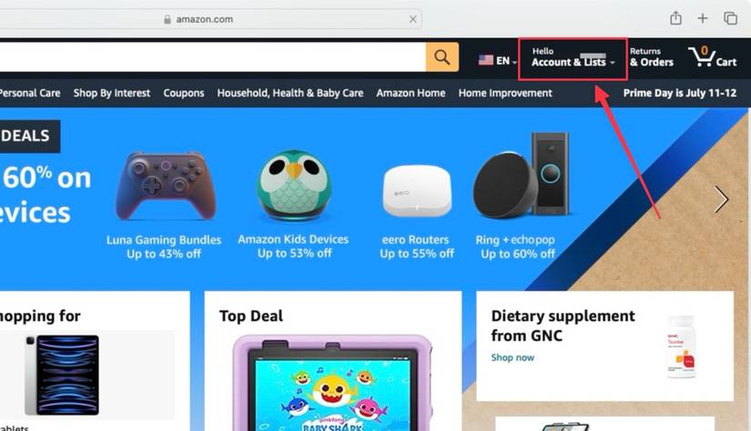 How to edit and delete your Amazon browsing history