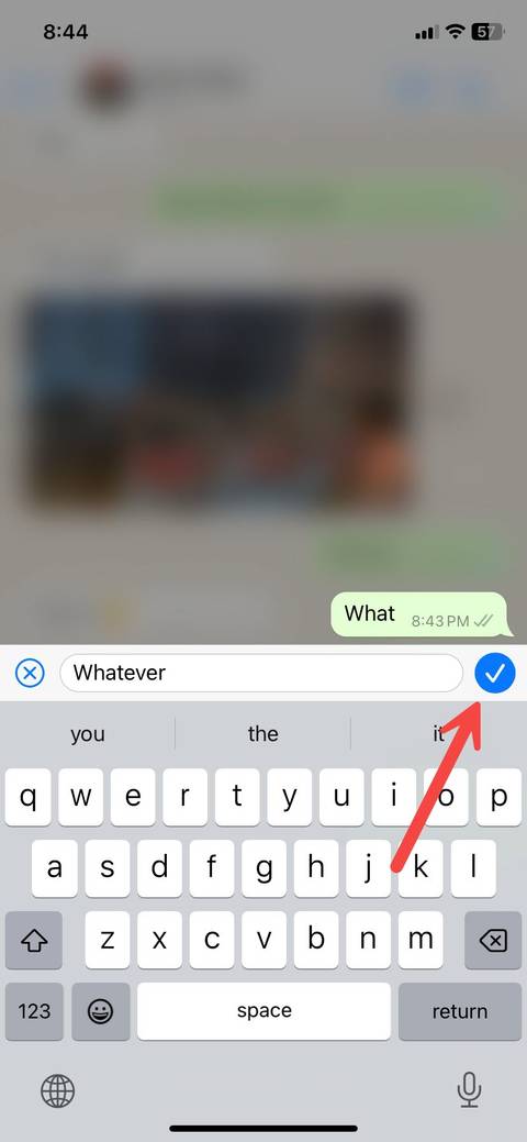 WhatsApp: How to edit a message after you've tapped the send button