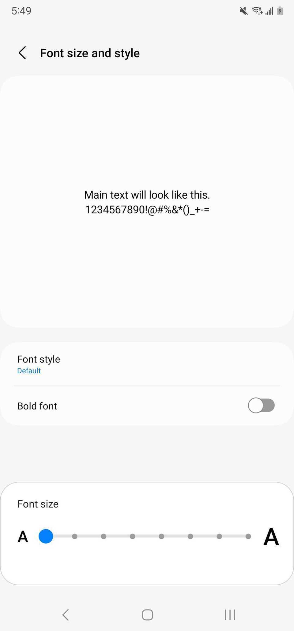 How to change the font style on your Android phone