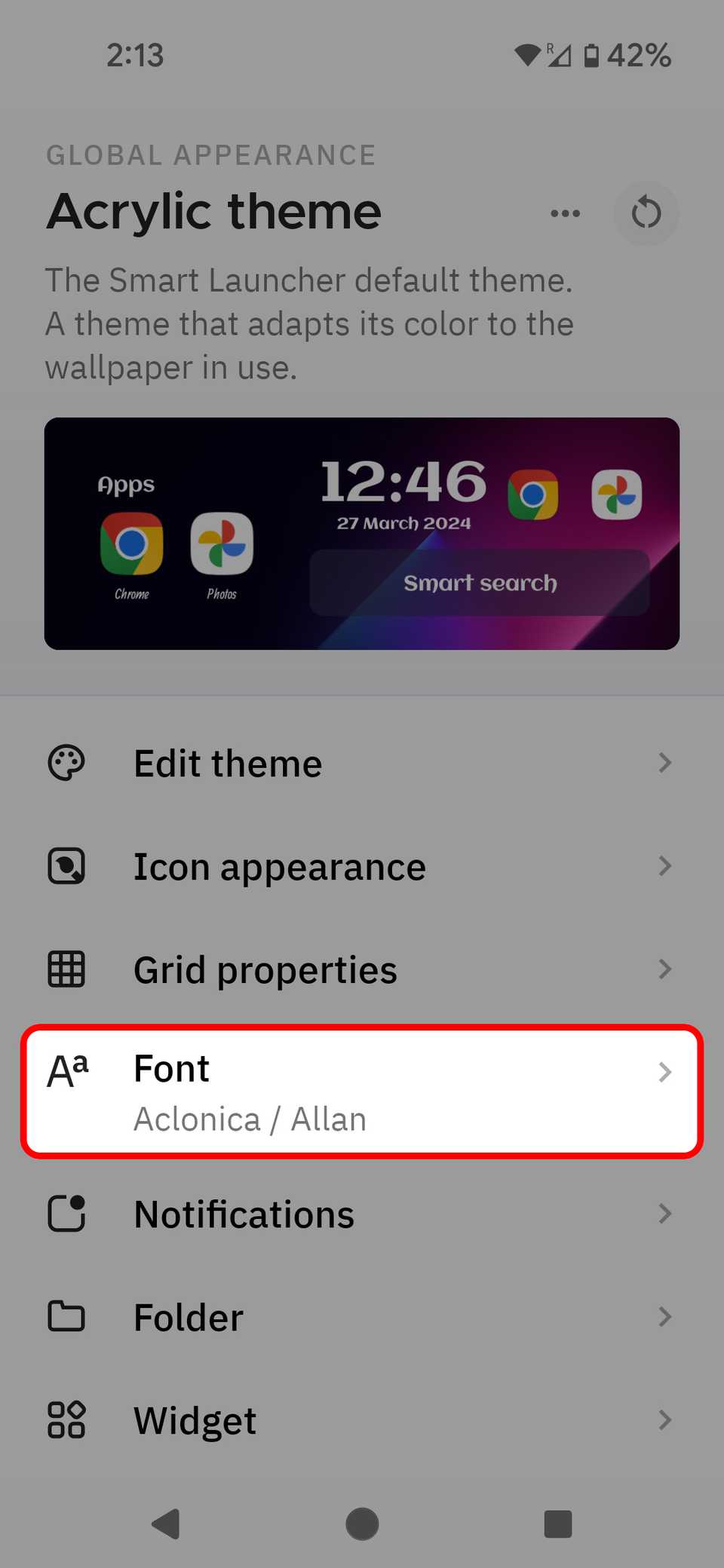 How to change the font style on your Android phone