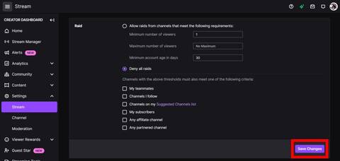 How to raid on Twitch