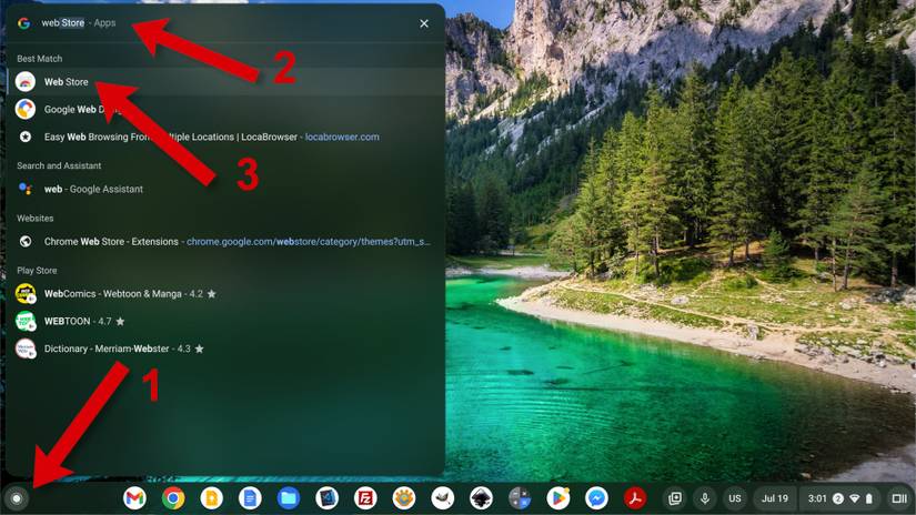 How to open the Chrome Web Store and install extensions