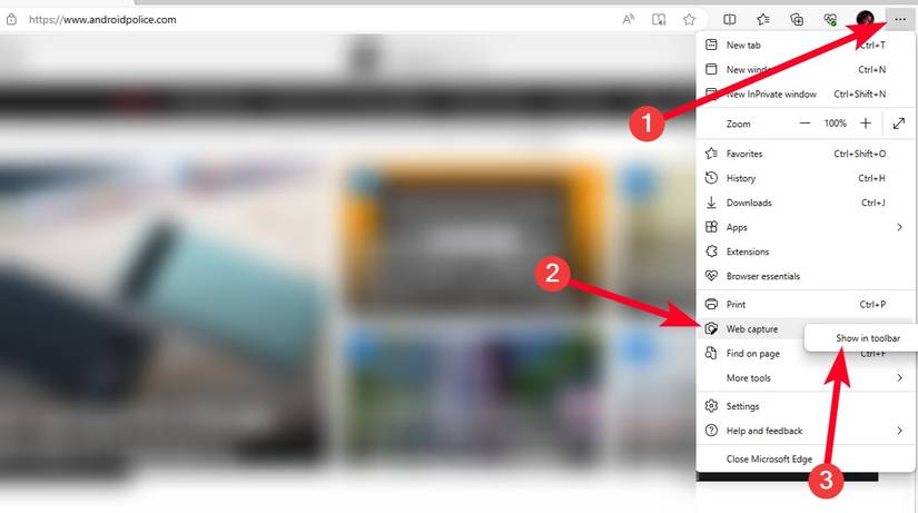 Microsoft Edge: How to use Web select and Web capture
