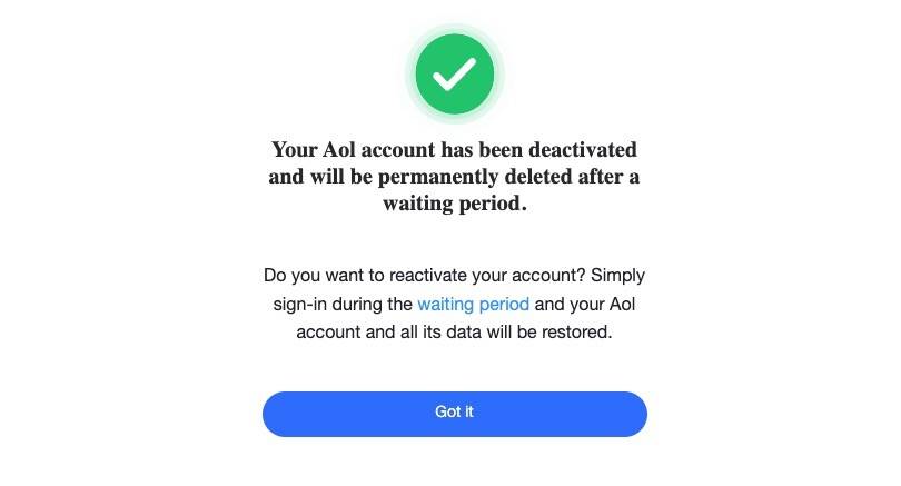 How to delete your AOL account