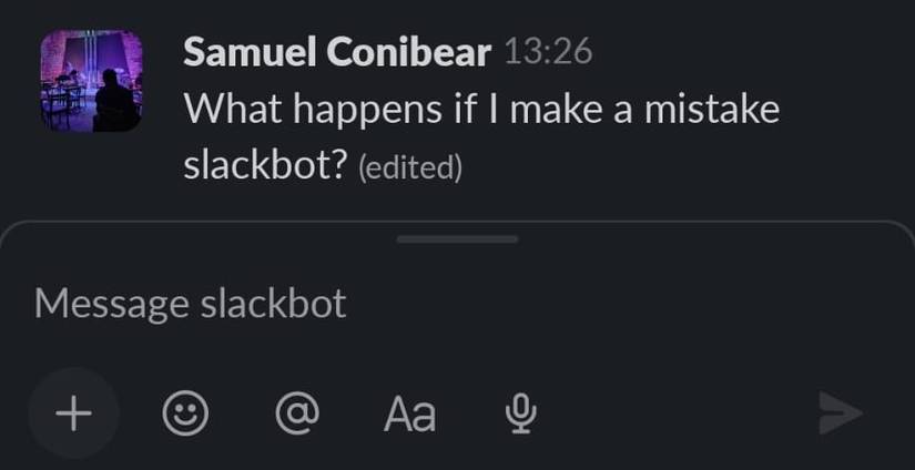 Slack: How to edit a sent message