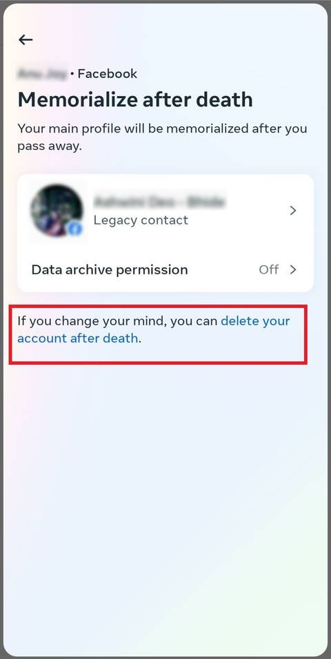 Facebook: How to create a legacy contact