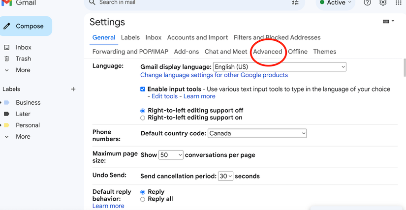 How to set up a Gmail out-of-office reply