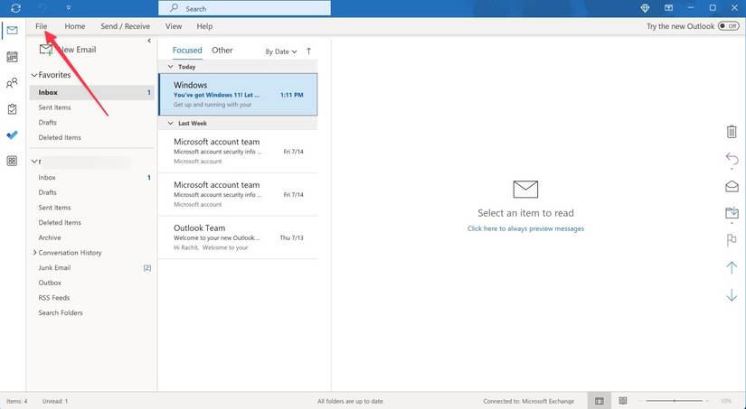 How to set an out of office message in Outlook