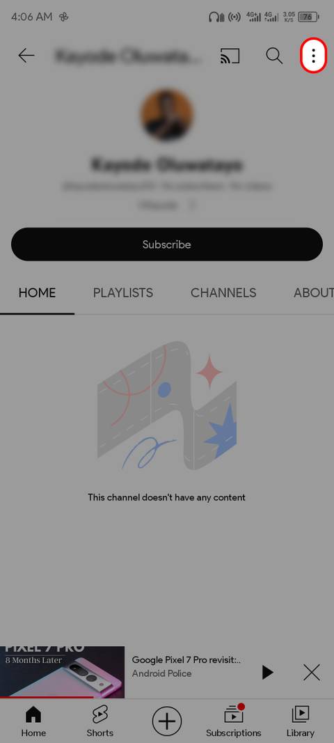 How to block a YouTube channel