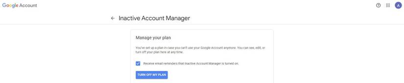 How to set up Google's Inactive Account Manager