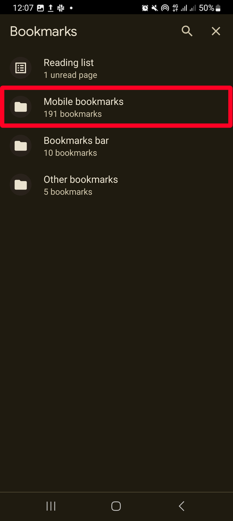 How to bookmark all Chrome tabs on Android