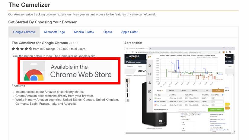 Amazon: How to see the price history of any item