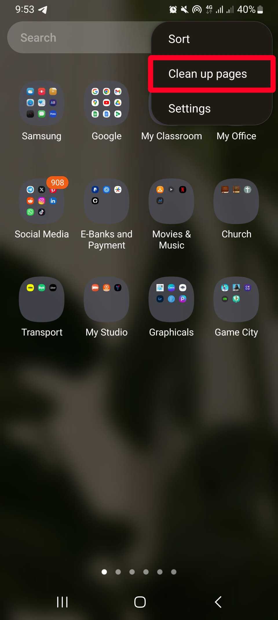 How to arrange apps on Android