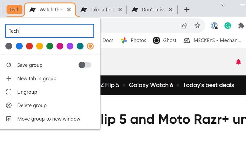 How to use tabs in Chrome
