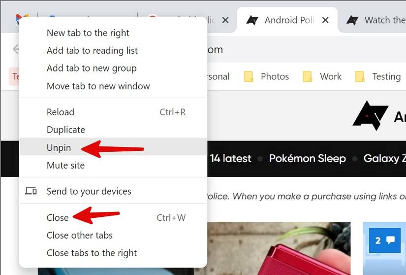 How to use tabs in Chrome