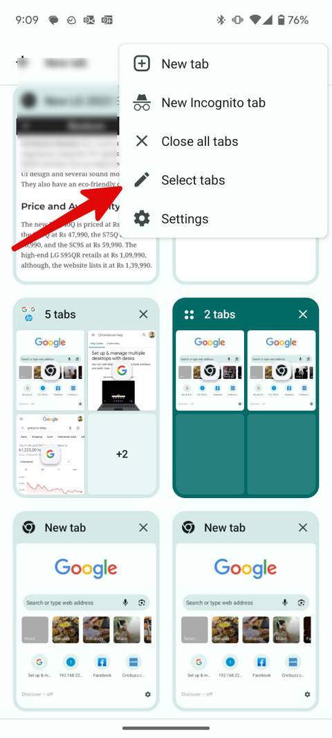 How to use tabs in Chrome